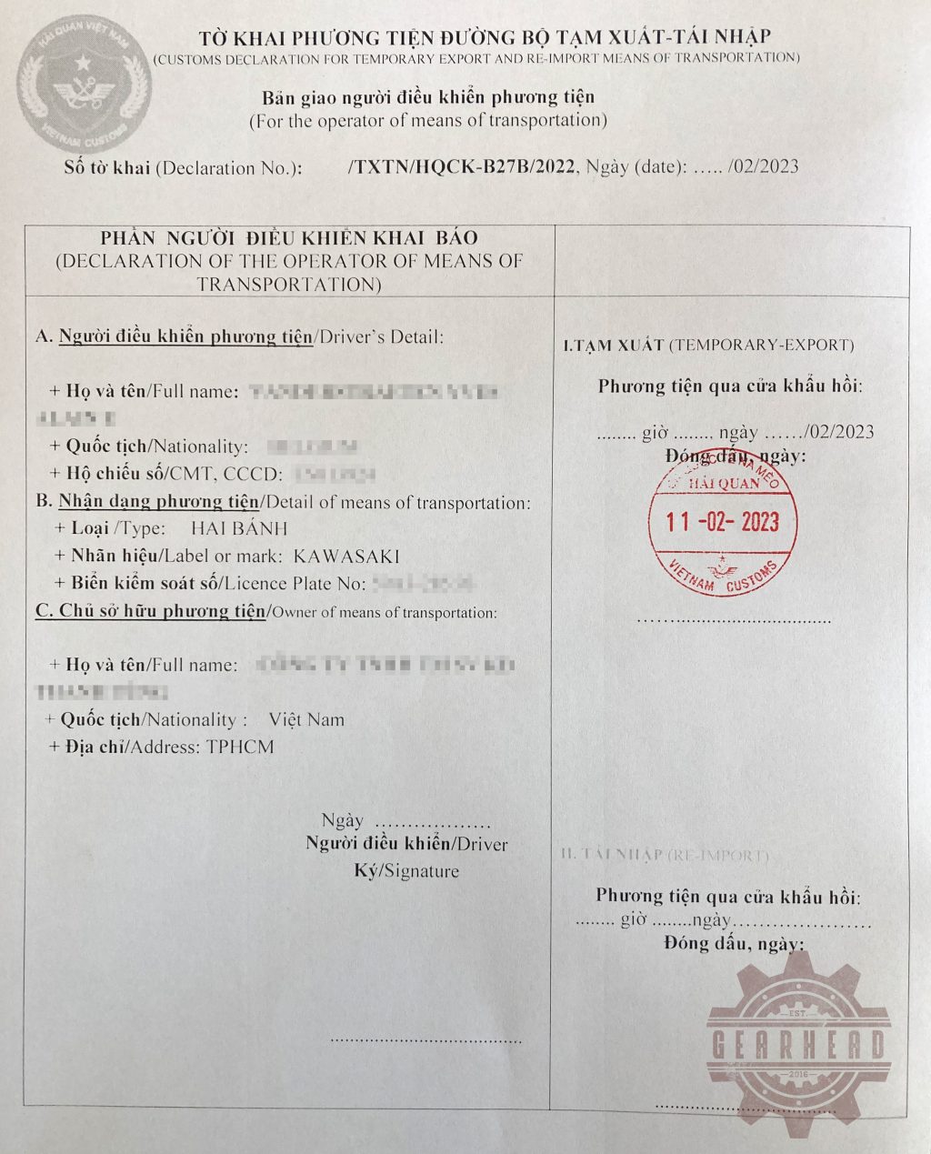 Through the Visor: Crossing into Laos (update 11/2023) - Gearhead